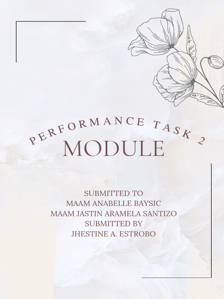 Module 8 Performance Task 2 | PDF | Sports & Recreation | Computers