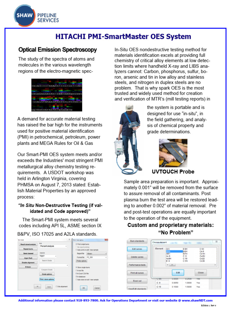 SPS Oes Pmi | PDF | Spectroscopy | Alloy