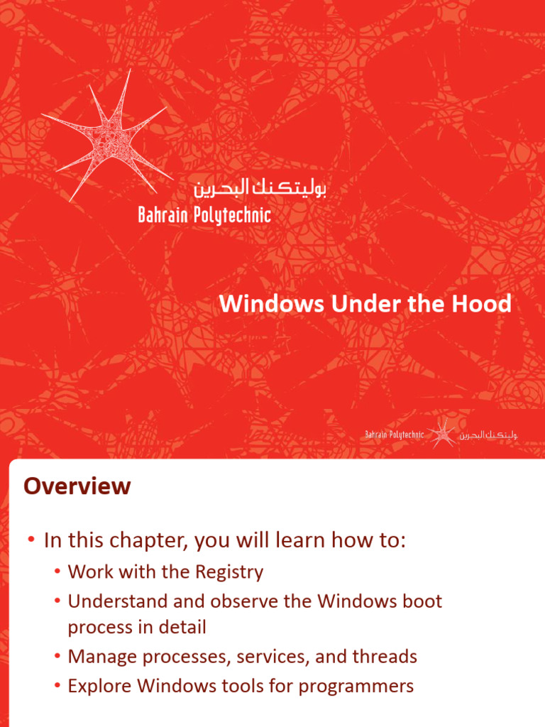 Windows Under The Hood | PDF | Windows Registry | Process (Computing)
