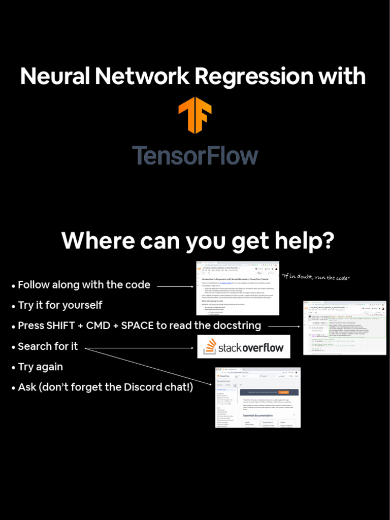 01 Neural Network Regression With Tensorflow | PDF | Machine Learning | Cybernetics
