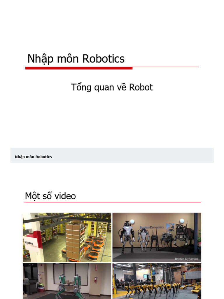2. Introduction to Robotics - Gioi thieu Tong quan ve Robot va Robotic | PDF