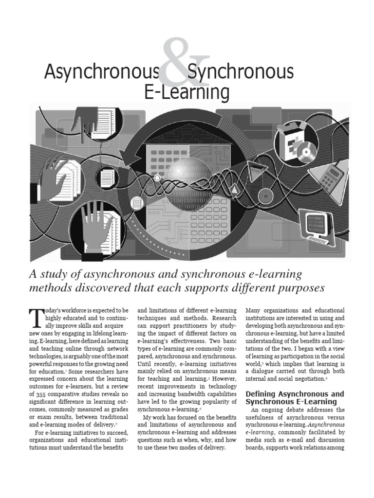 Asynchronous_and_Synchronous_e-learning | PDF | Educational Technology | Learning