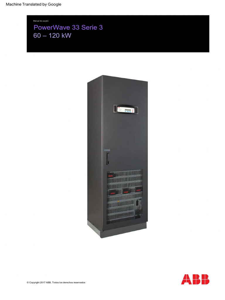 Manual de UPS - ABB | PDF | voltaje | Corriente continua
