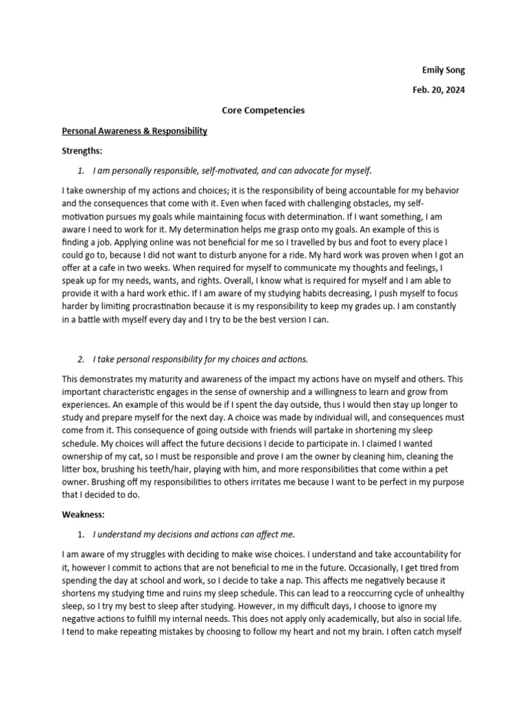 Core Competencies - Careers 12 | PDF | Thought | Creativity