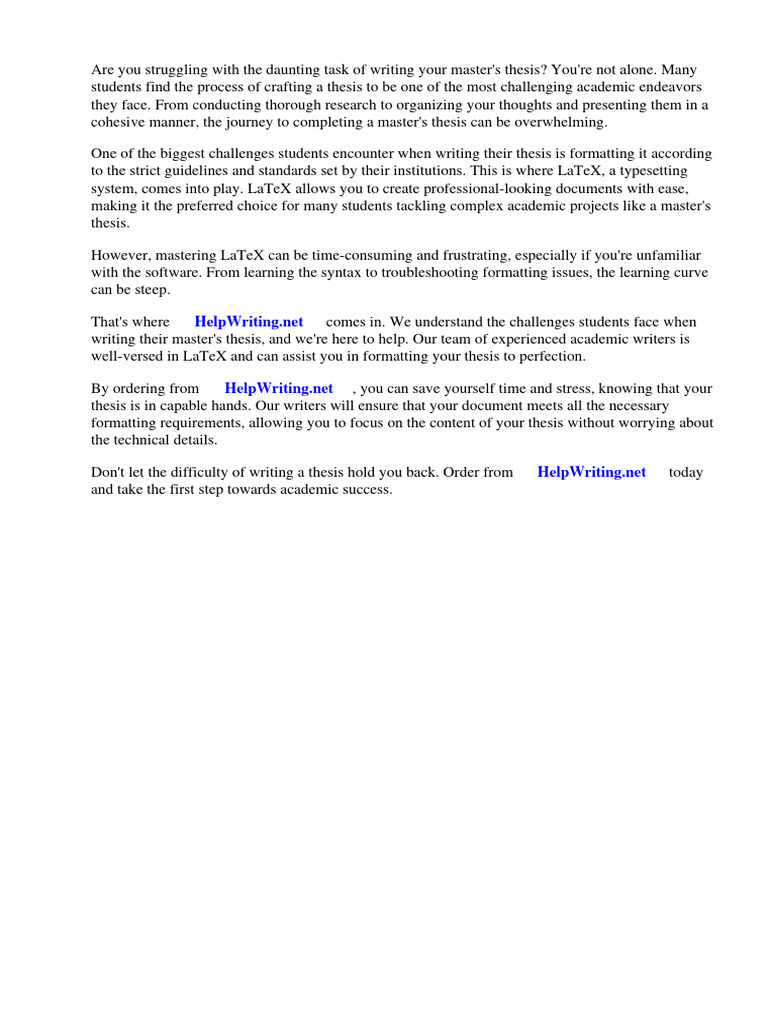 First Page Master Thesis Latex Pdf Thesis Te X