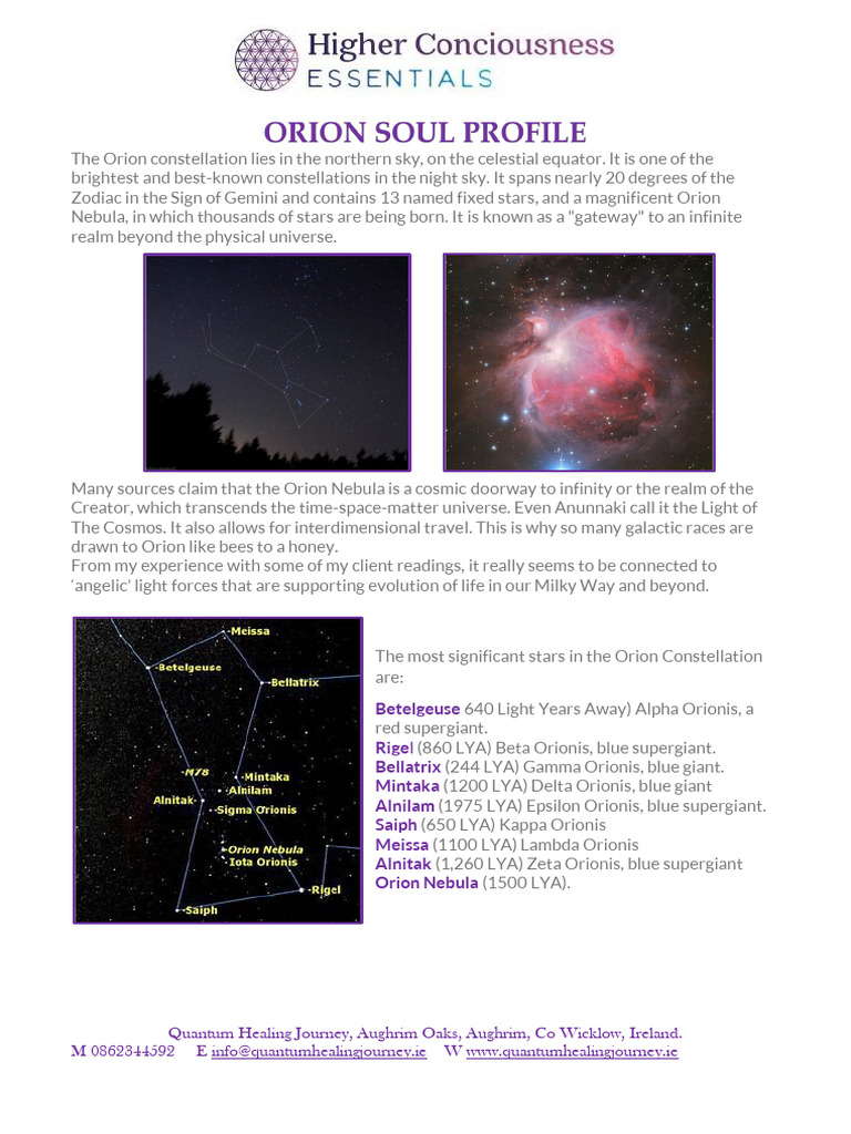 Orion | PDF | Stellar Groupings | Sky Regions