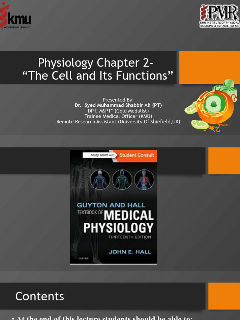Physiology Chapter 2 Part 1 | PDF | Cell Membrane | Cell (Biology)