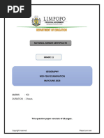 Grade 11 Mapwork Task Option 1 Memo Ermelo | PDF | Nature | Physical ...