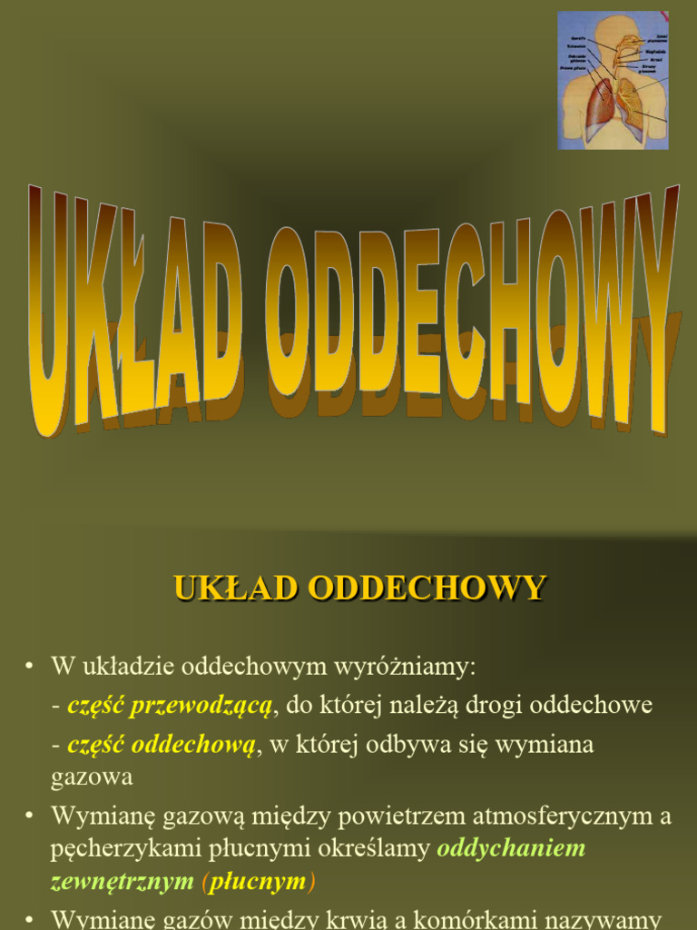 Wyklad Xi Oddechowy | PDF