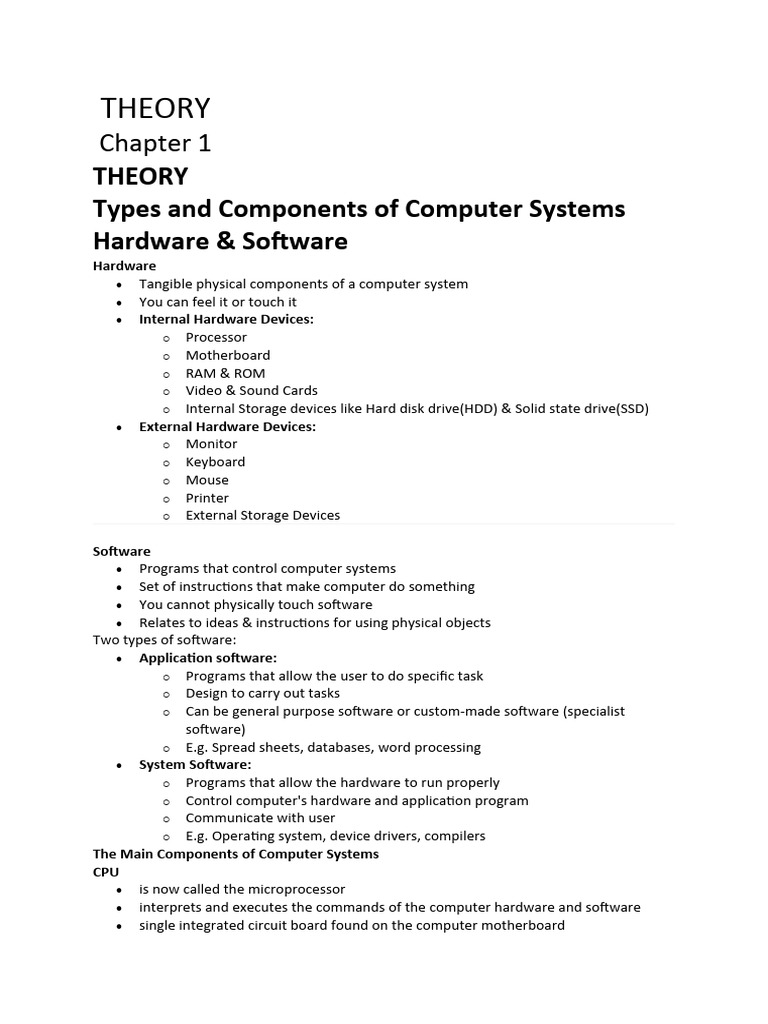 ICT Notes | PDF | Computer Hardware | Graphical User Interfaces ICT Notes | PDF | Computer Hardware | Graphical User Interfaces