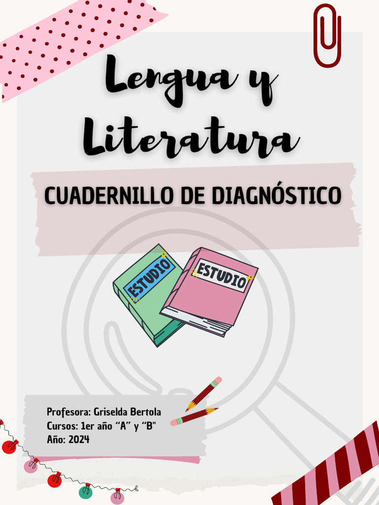 Cuadernillo de Diagn-Stico Lengua y Literatura 2024 | PDF | Cuentos | Adjetivo