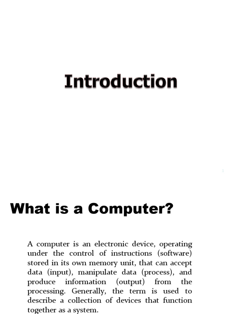 Computer Lecture1 | PDF | Computer Data Storage | Floppy Disk