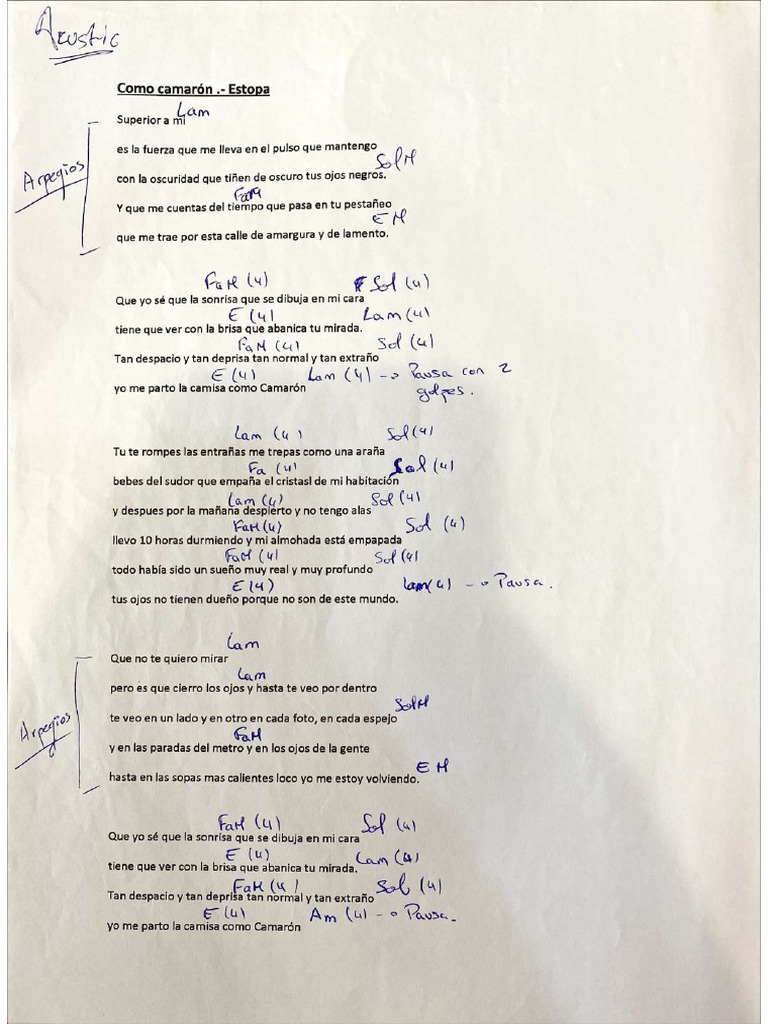 Estopa - Como Camarón | PDF