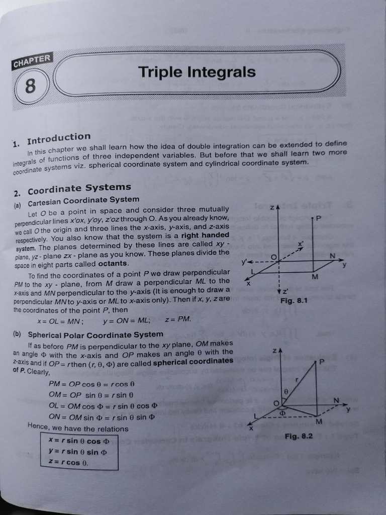Triple Integrals and Coordinate Systems | PDF | Cartesian Coordinate ...