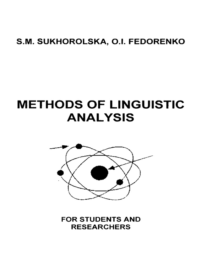 Sukhorolska S. Methods of Linguistic Analysis | PDF
