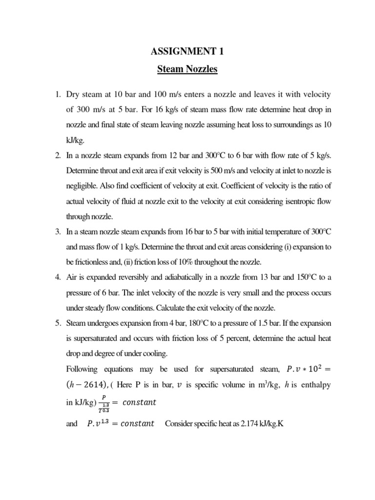Assignment 1 Download Free Pdf Fluid Dynamics Boiler
