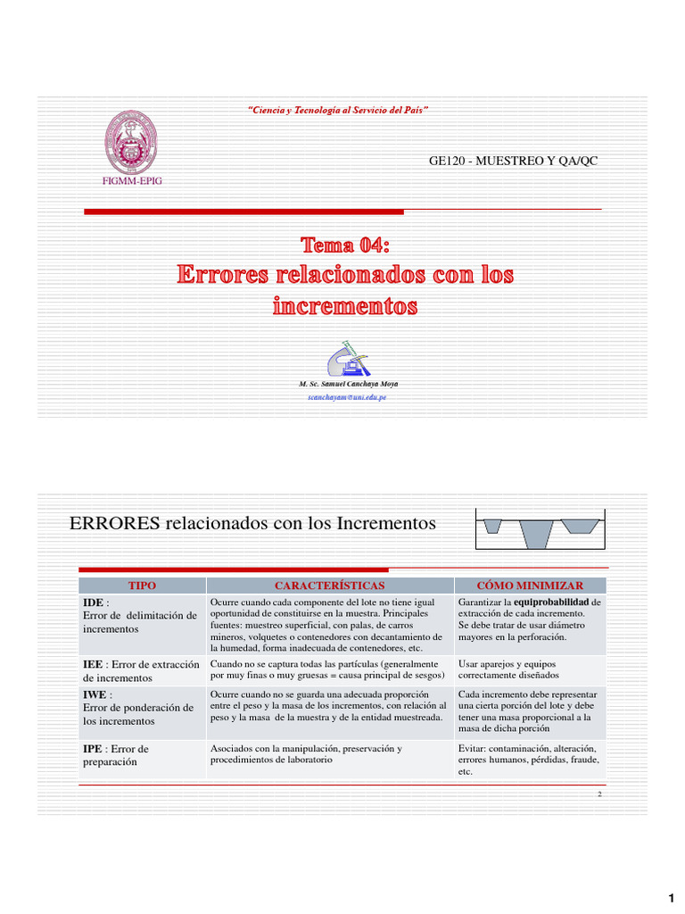Tema04 Errores de Incrementos | PDF