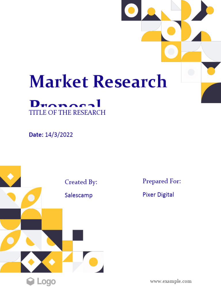 Market Research Proposal Overview | PDF | Business | Finance & Money ...