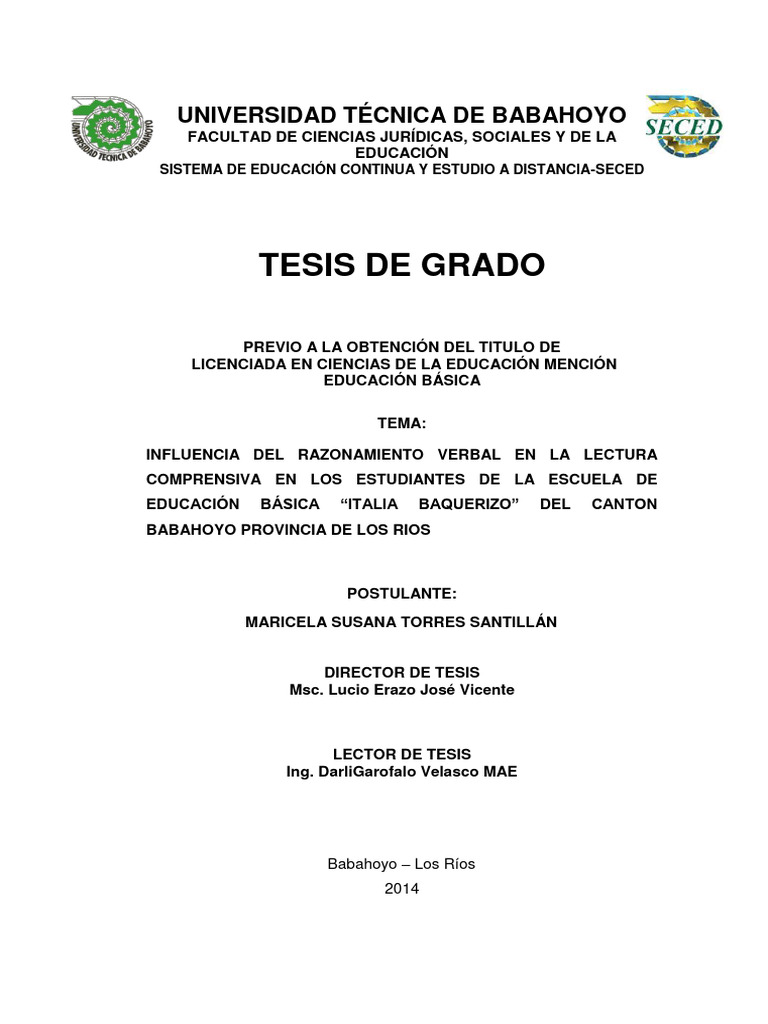 Proyecto de Influencia Del Raz en La Lect Comprens-2020 | PDF | Aprendizaje | Comprensión lectora