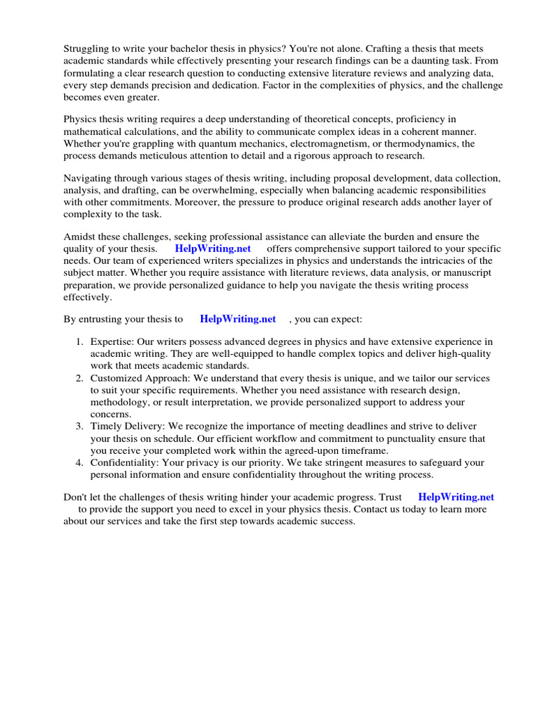 Bachelor Thesis Physics PDF | Download Free PDF | Special Relativity ...