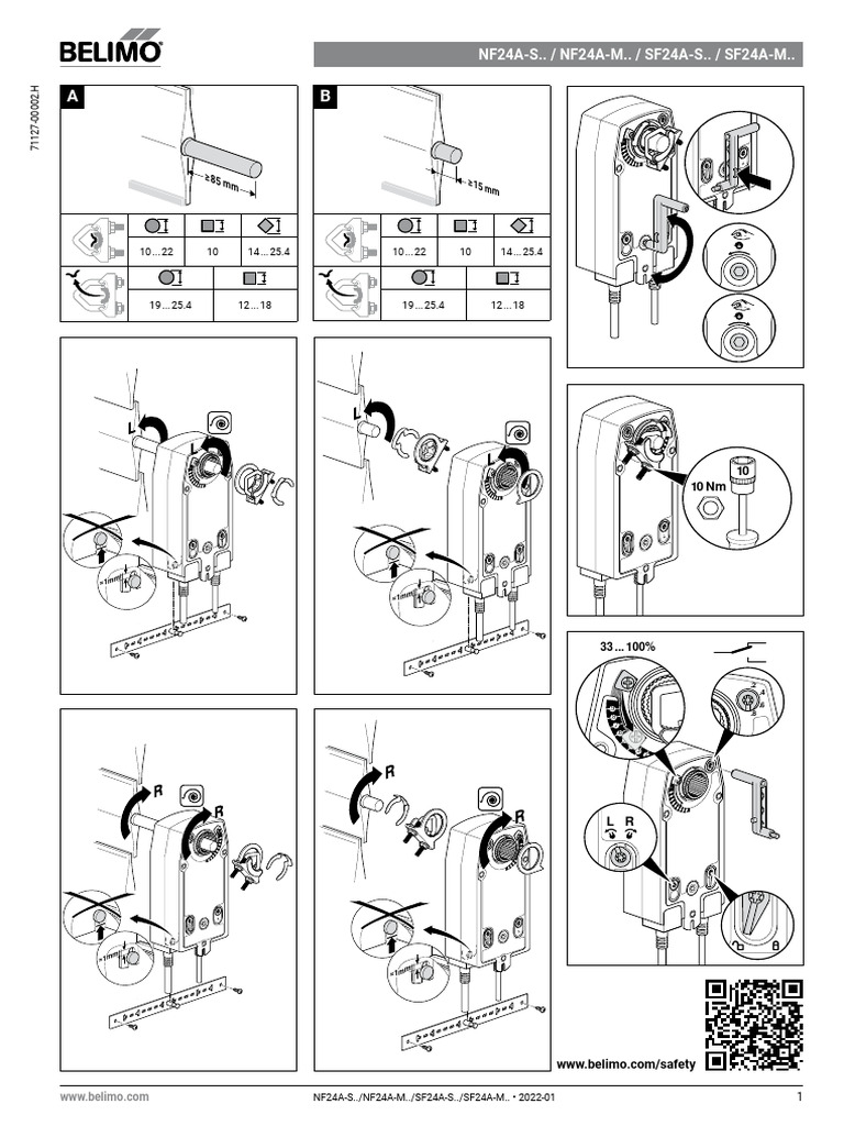 Belimo NF24A & SF24A Series Overview | PDF