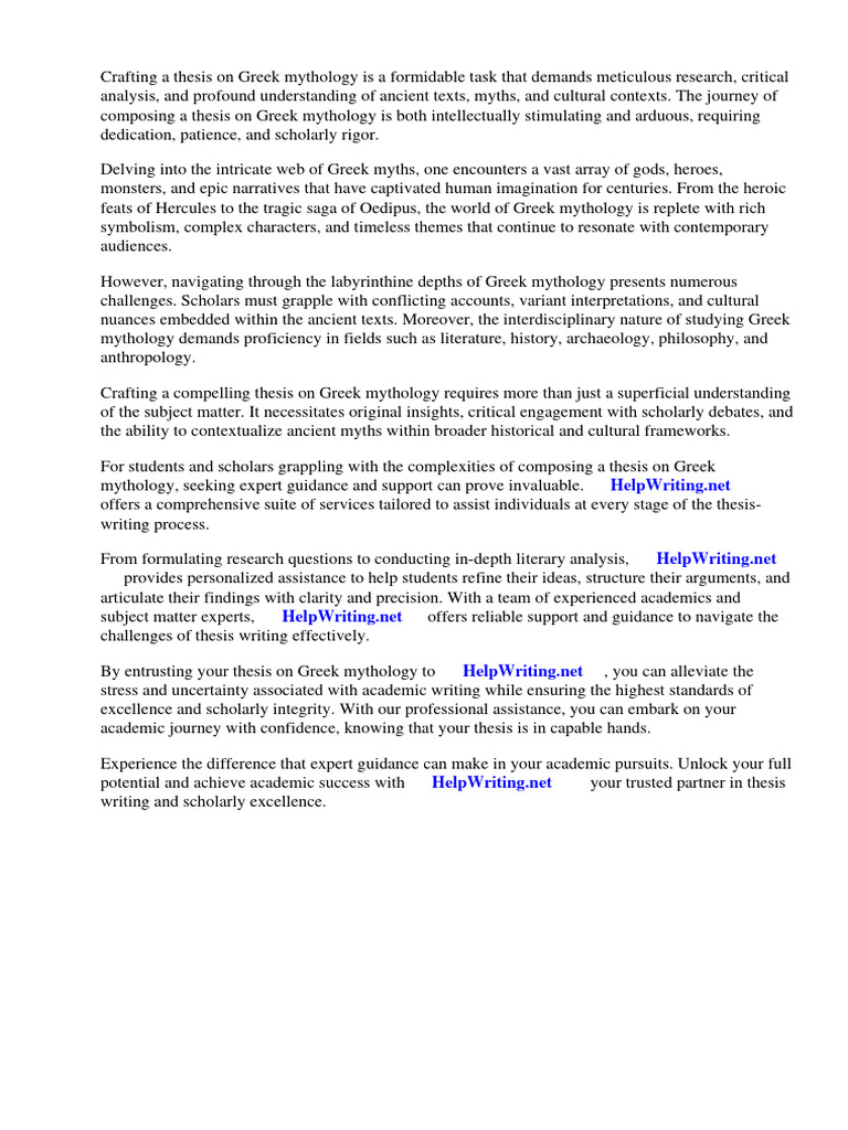 Thesis Greek Mythology | PDF | Greek Mythology | Theseus
