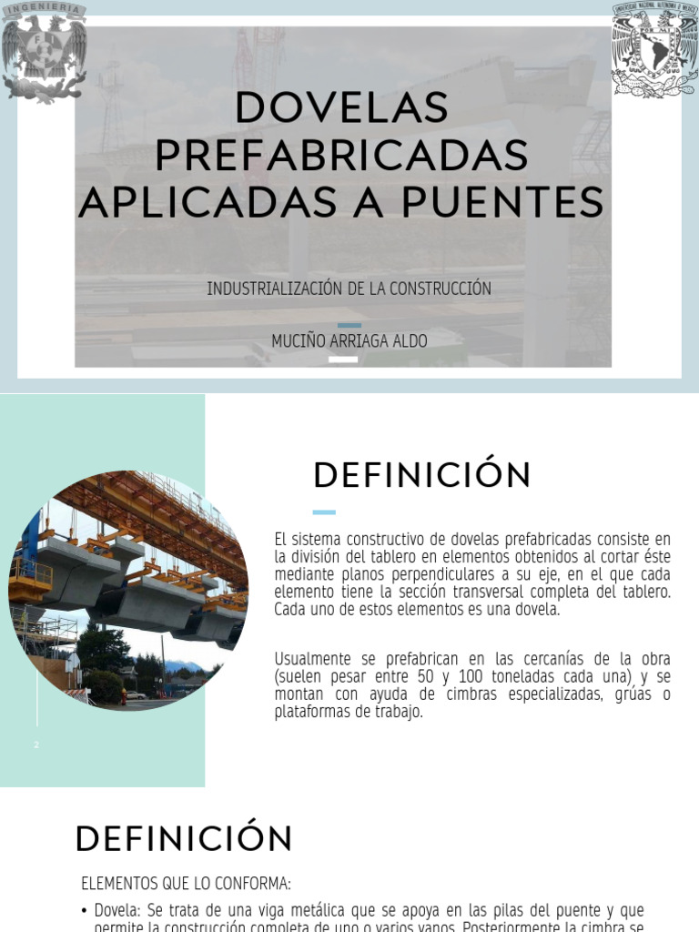 15. Dovelas Prefabricadas Aplicadas a Puentes | PDF | Hormigón ...