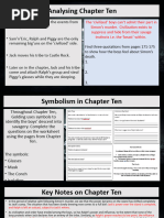 Summary and Analysis Chapter 10,11, 12 Lord of The Flies | PDF