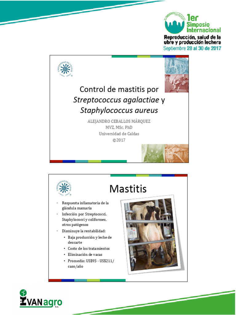 Actualización en La Epidemiología y El Control de Mastitis | PDF | Infección | Leche