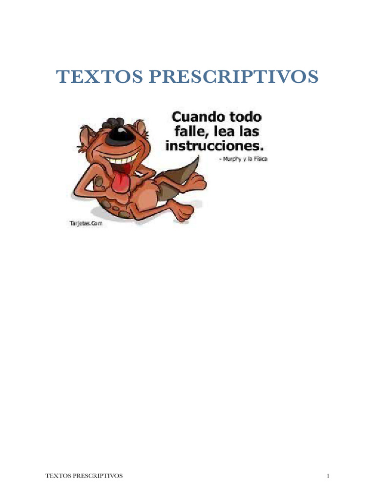 Guía de Textos Prescriptivos | PDF