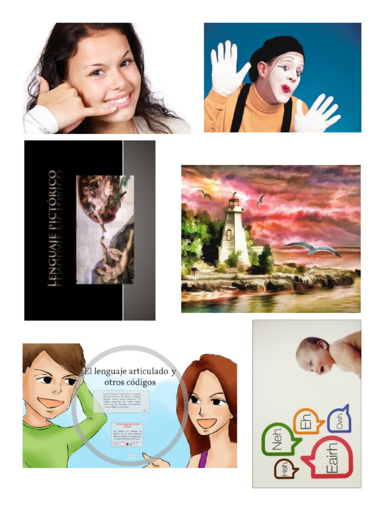 Lenguaje Mimico, Escrito Pictorico, Hablado | PDF