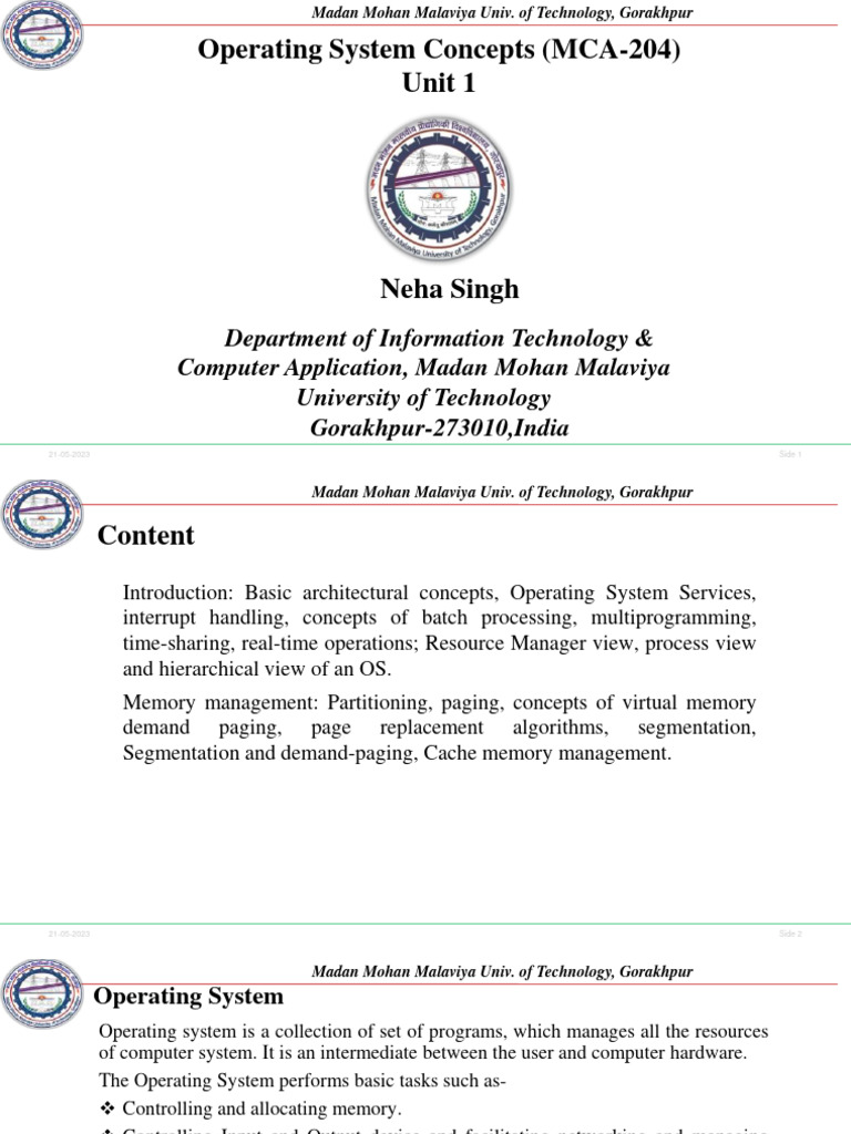 Unit 1 | PDF | Operating System | Process (Computing)