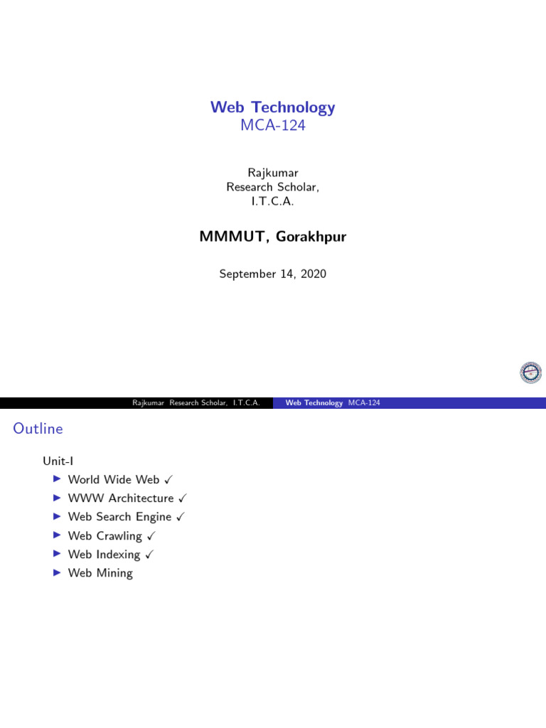 Web Technology, Unit 1 | PDF | World Wide Web | Internet & Web