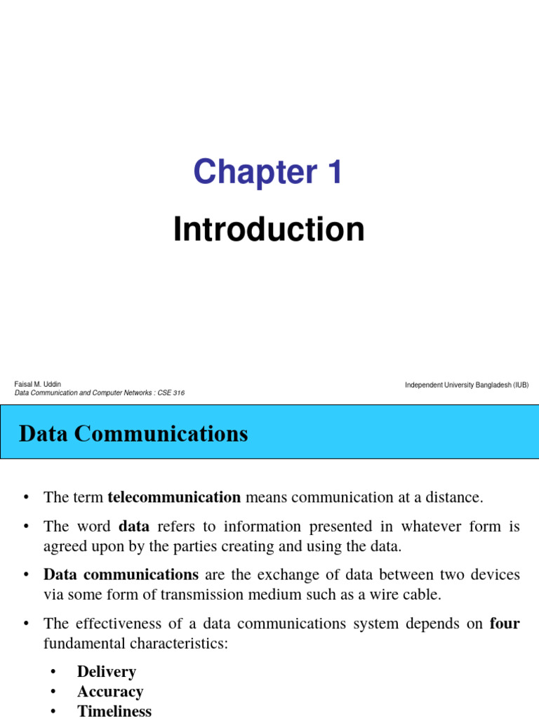 Chapter01 Introduction | PDF | Network Topology | Computer Network Chapter01 Introduction | PDF | Network Topology | Computer Network