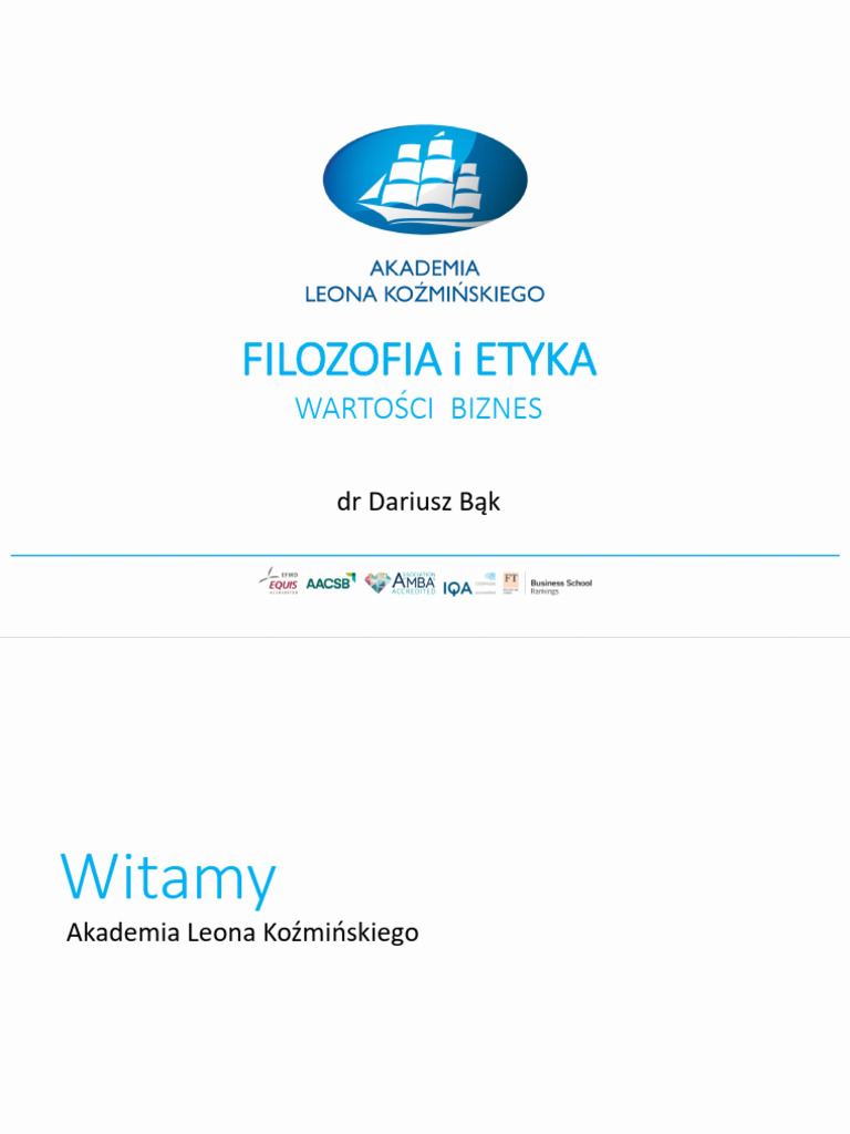 Filozofia I Etyka 2023 24 | PDF
