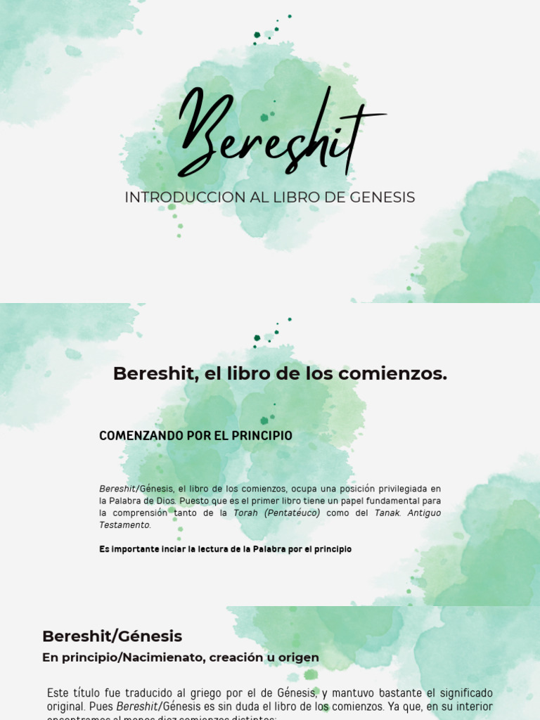 2 Introduccion Al Libro de Bereshit | PDF | Libro del Génesis | Abrahán