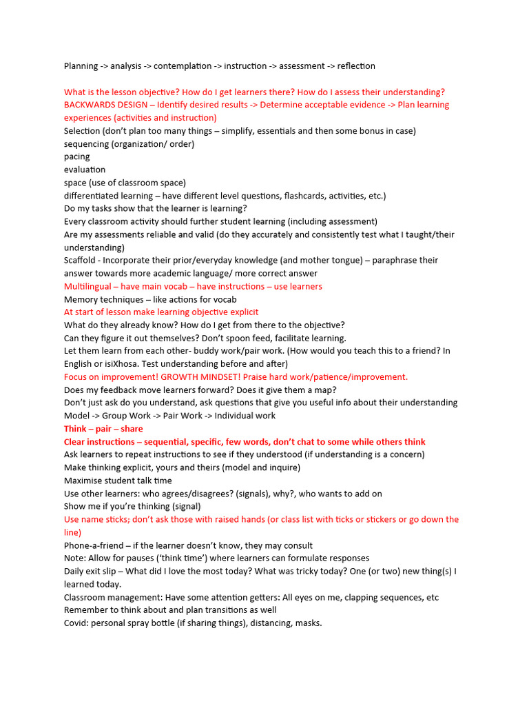 Useful Theory For Lessons PGCE | PDF | Learning | Educational Assessment