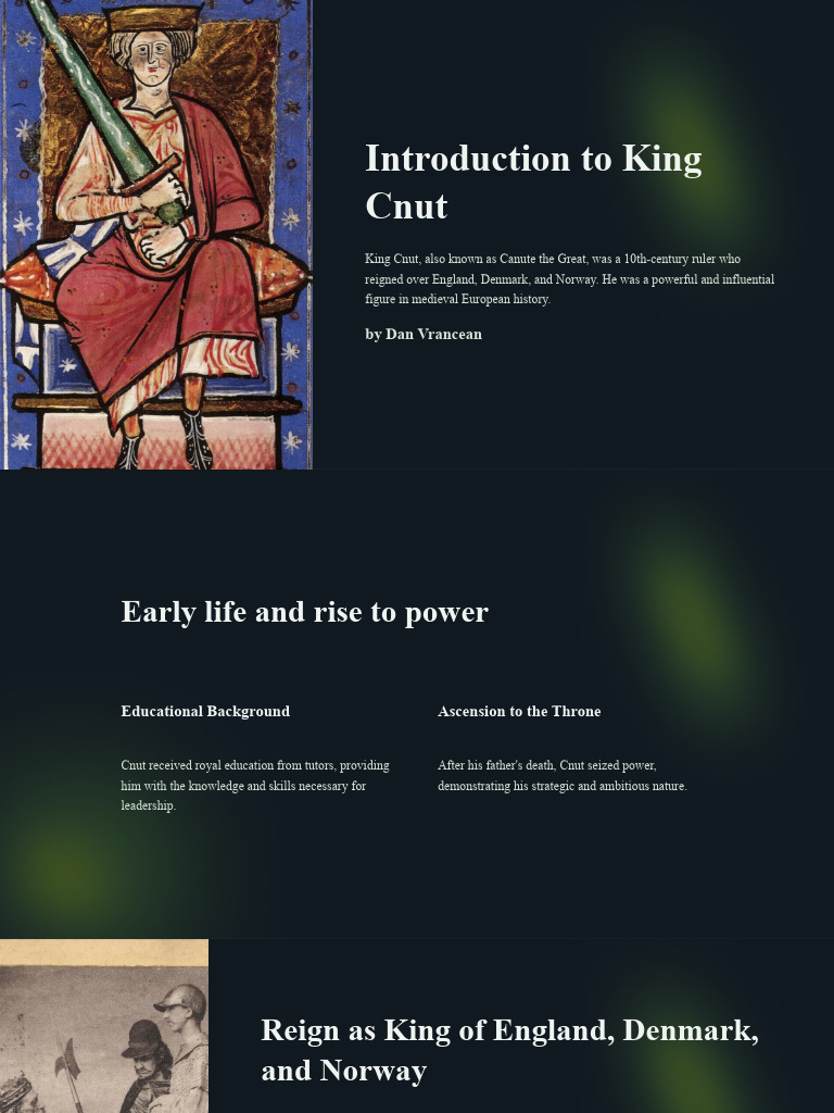 Introduction to King Cnut | PDF | Kingdom Of England | Middle Ages
