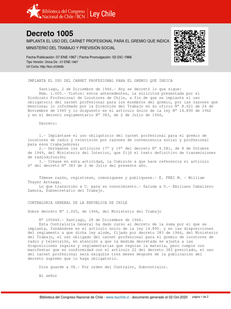 Carnet Obligatorio para Locutores 1966 | PDF | Gobierno | Gobernancia