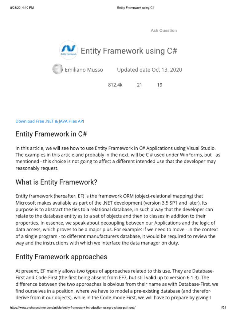 EF Example# | PDF