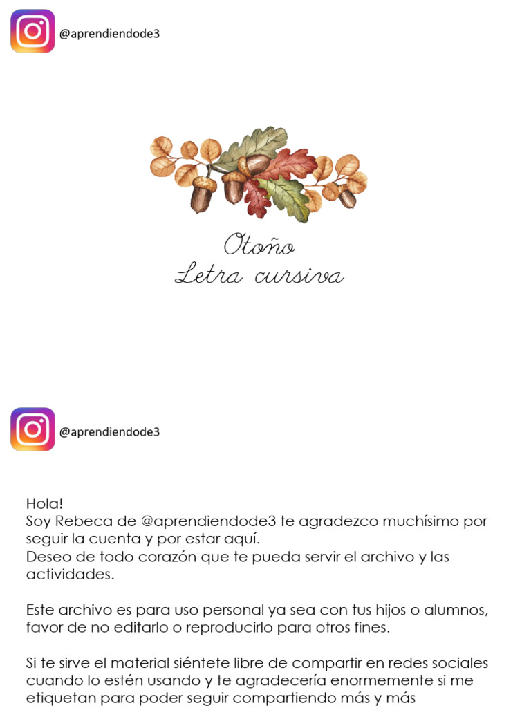 Actividades de Otoño - Aprendiendode3 | PDF | Otoño | Invierno