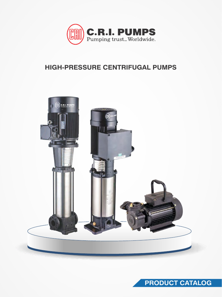 High Pressure Centrifugal Pumps Catalog | PDF | Electric Motor | Pump