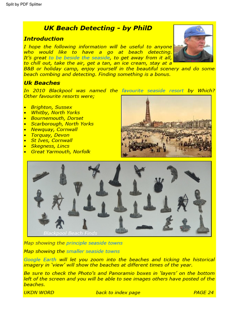UK Beach Detecting by PhilD | PDF | Beach | Sea