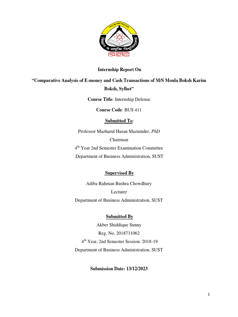Intership Report (MBKB) | PDF | Cash | Corporate Social Responsibility