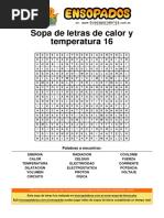 Sopa de Letras: Tipos de Energía | PDF
