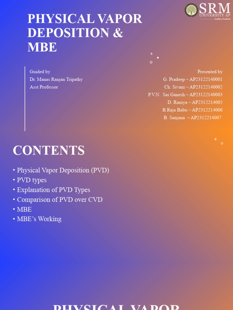 PVD & Mbe | PDF