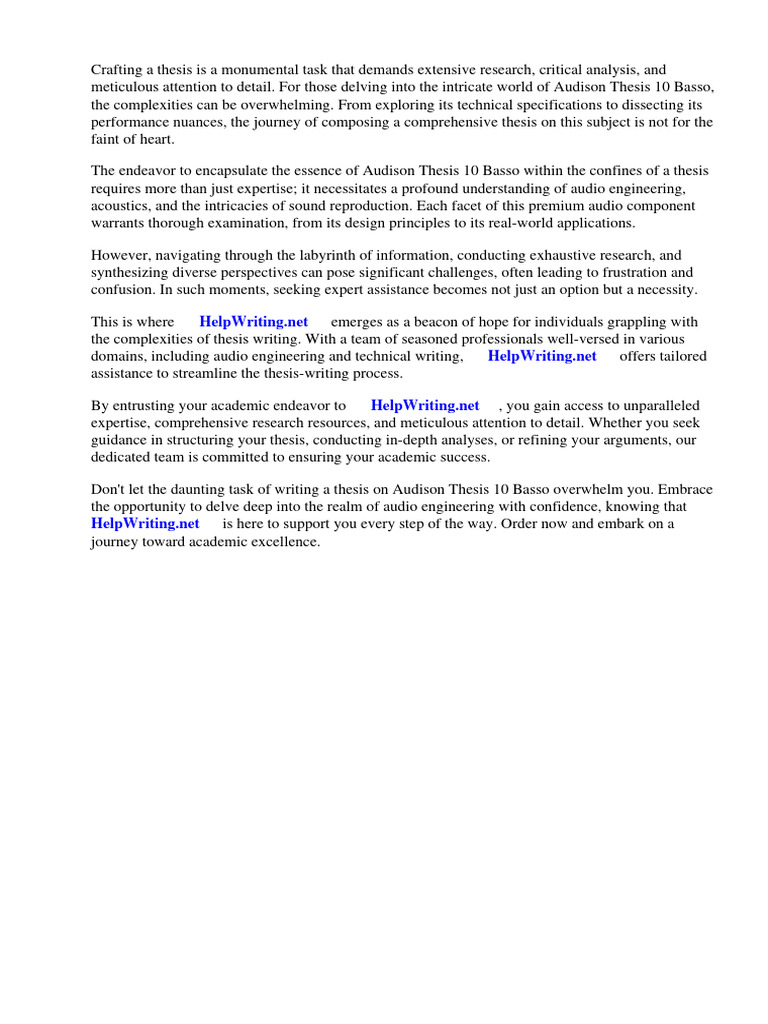 Audison Thesis 10 Basso | PDF | Amplifier | Loudspeaker