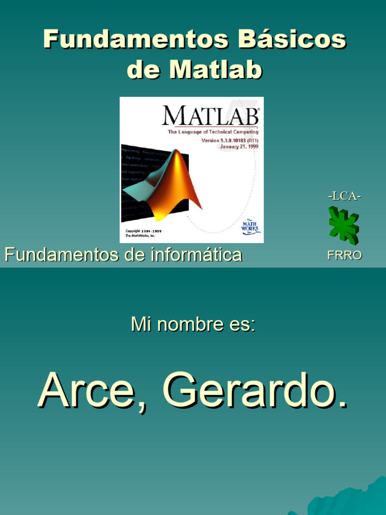 Fundamentos Básicos de Matlab -Simulink | PDF | Matriz (Matemáticas ...