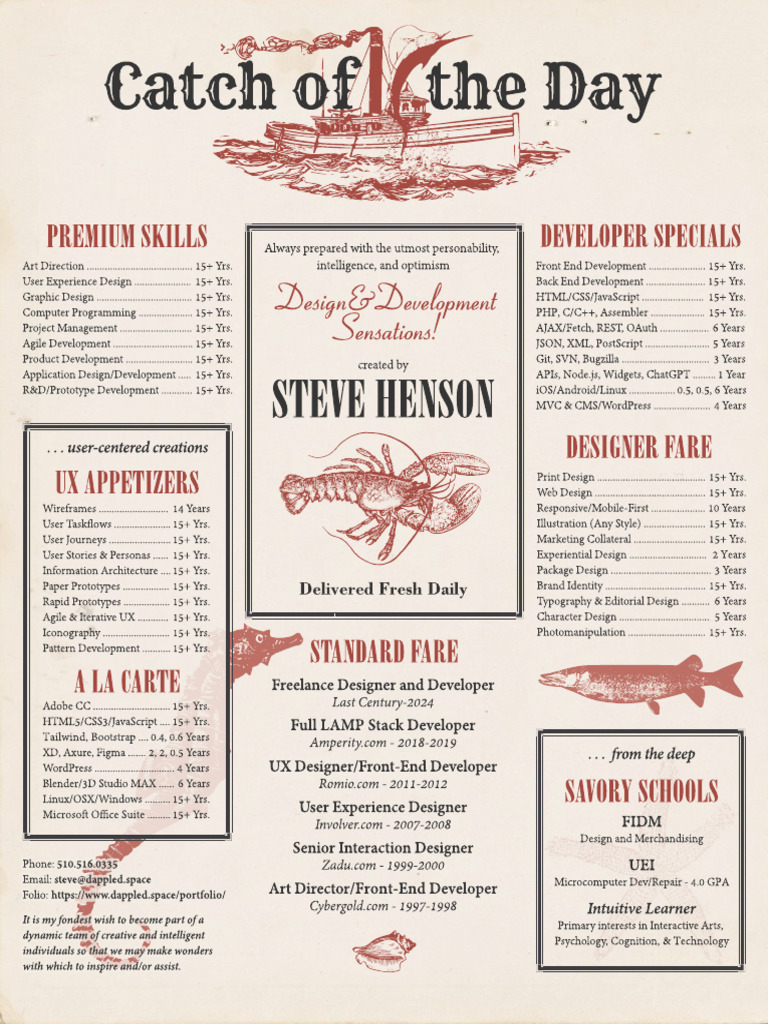 S Henson Design CV 2024 | PDF