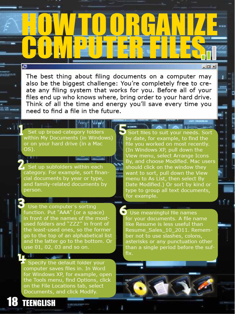 Organizing Computer Files Effectively | PDF | Computer File | Operating System Technology
